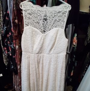 torrid Dresses | Ivory Lace Off Shoulder Formal Gown | Poshmark